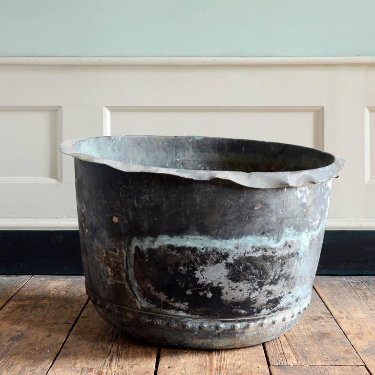 Weathered Copper Vat at 1stDibs