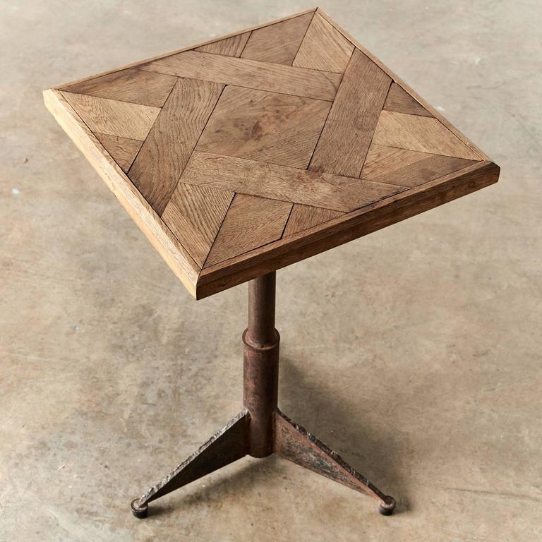Oak Parquet de Versailles Topped Table at 1stDibs
