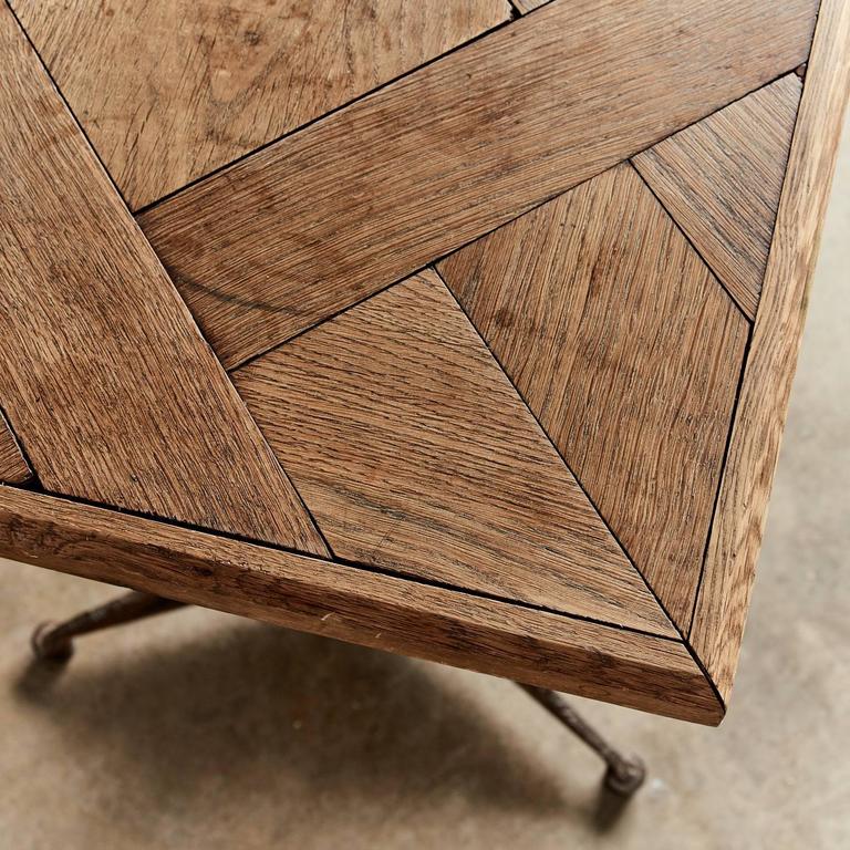 Oak Parquet de Versailles Topped Table at 1stDibs