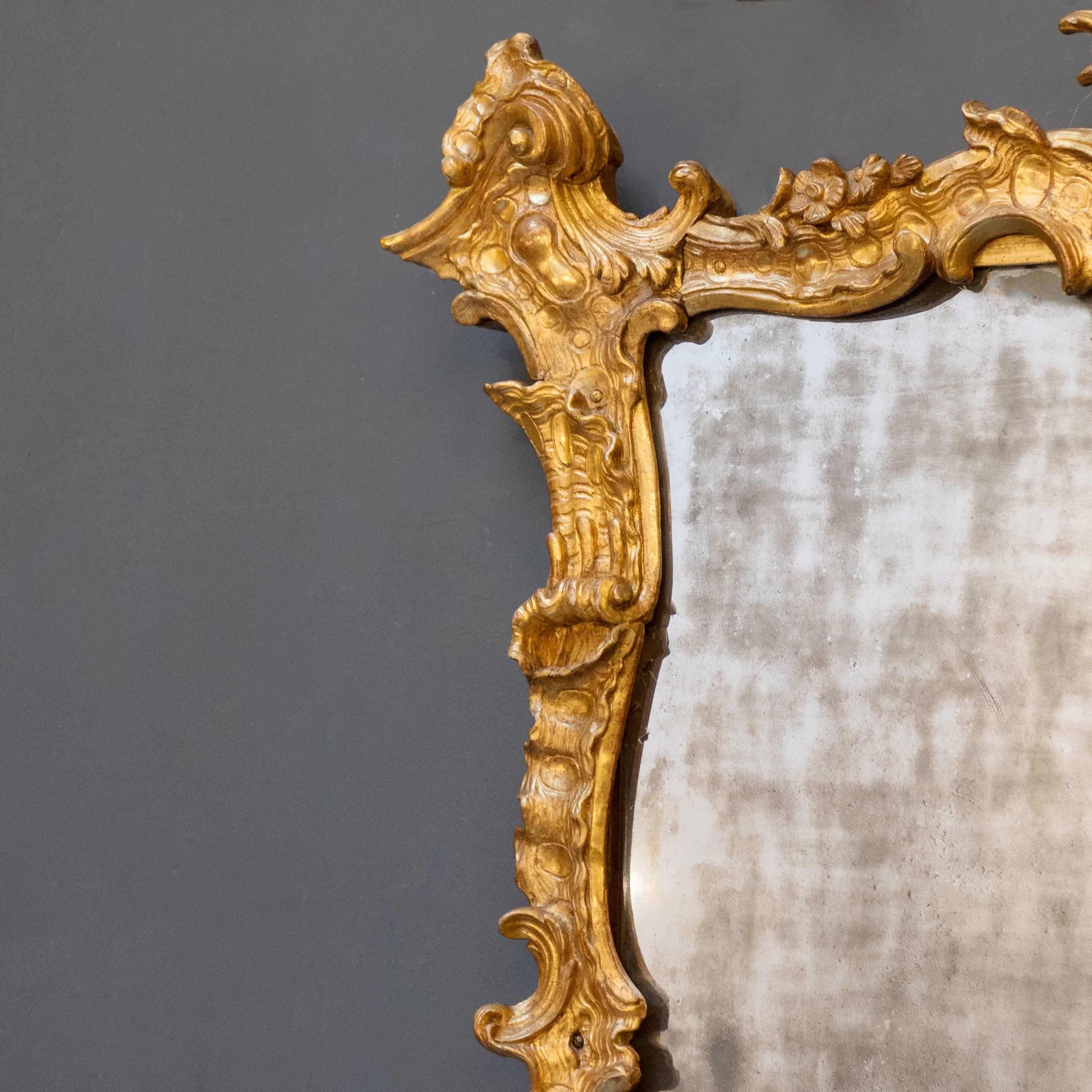 Large Italian Rococo Mirror at 1stDibs