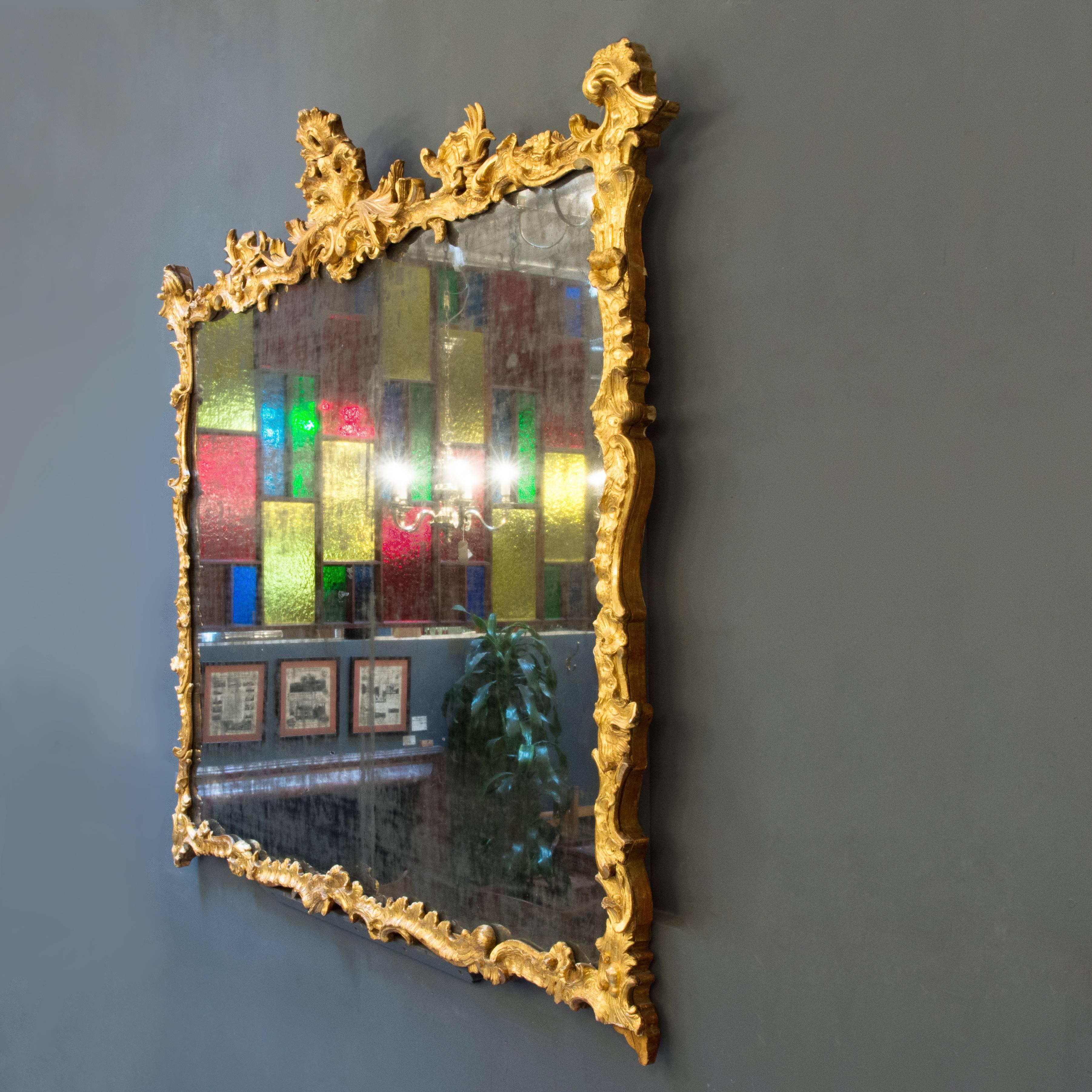 Large Italian Rococo Mirror at 1stDibs