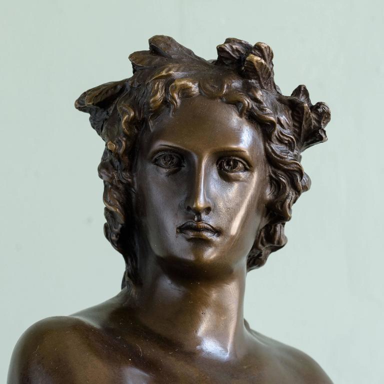 Bronze Statue of Vergil Holding a Copy of the Aeneid at 1stDibs ...