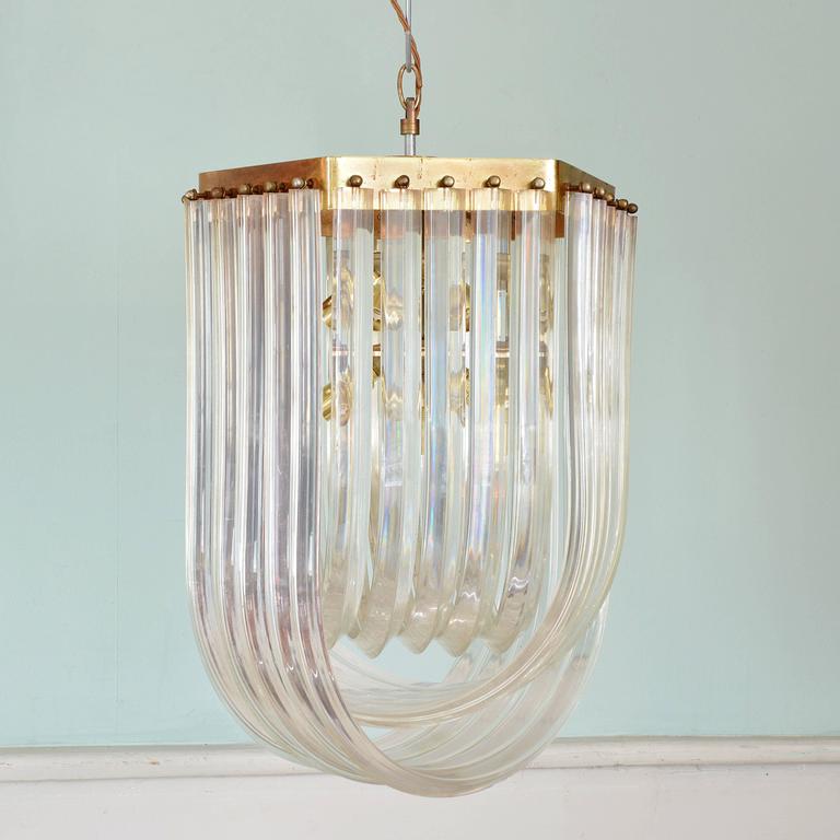 Lucite Pendant Light at 1stDibs