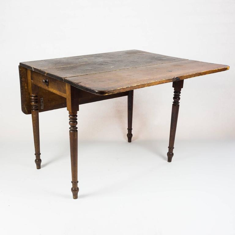 Edwardian Drop-Leaf Kitchen Table at 1stDibs
