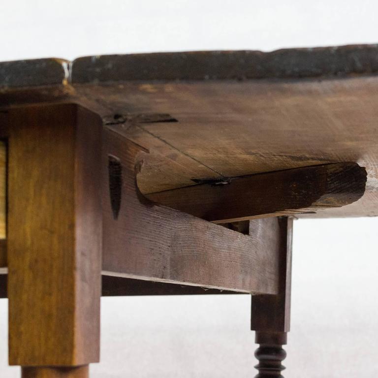 Edwardian Drop-Leaf Kitchen Table at 1stDibs