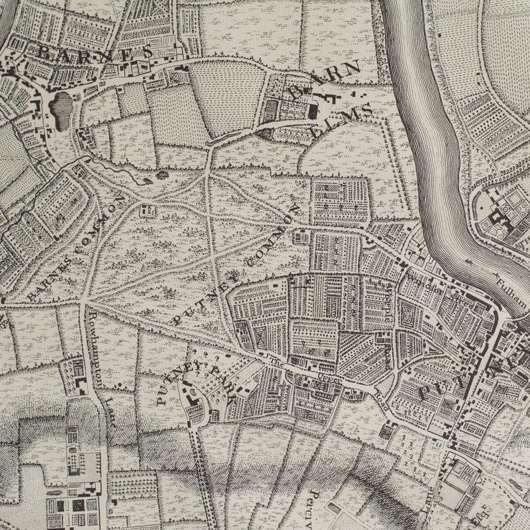 John Rocque Map of London at 1stDibs | john rocque map of london print ...