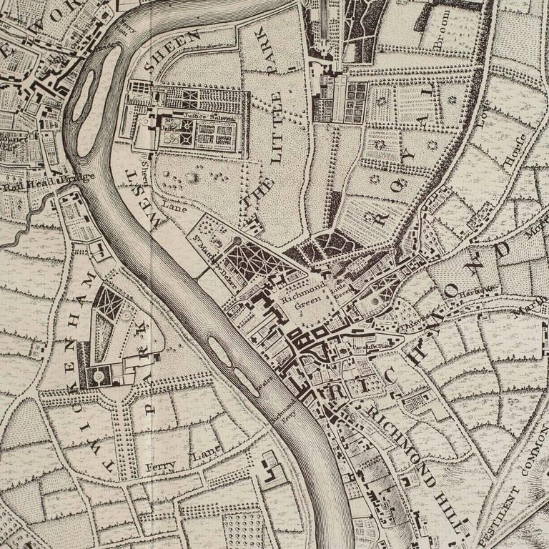 John Rocque Map of London at 1stDibs | john rocque map of london print ...