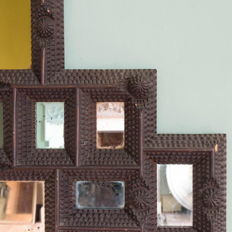 French Tramp Art Picture Frame at 1stDibs | modern tramp art