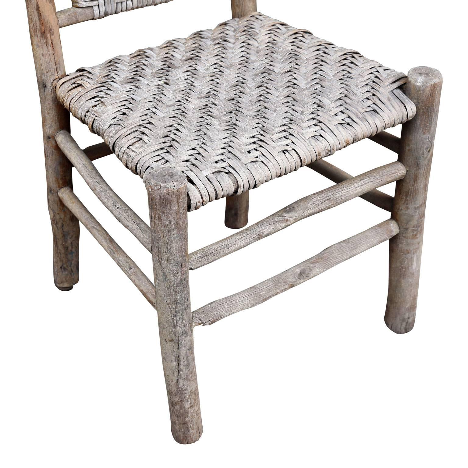 Vintage Old Hickory Side Chair For Sale at 1stDibs