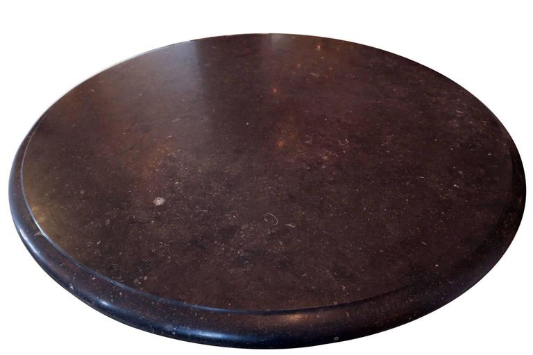 Belgian Round Bluestone Top Table at 1stDibs