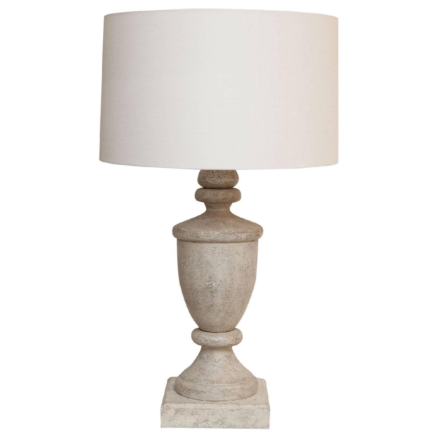 Pair of Painted Finials as Custom Table Lamps For Sale at 1stdibs