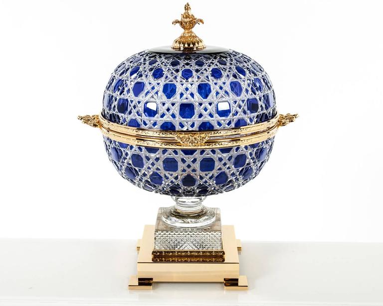 Vintage French Cut Crystal Whiskey Cave at 1stDibs