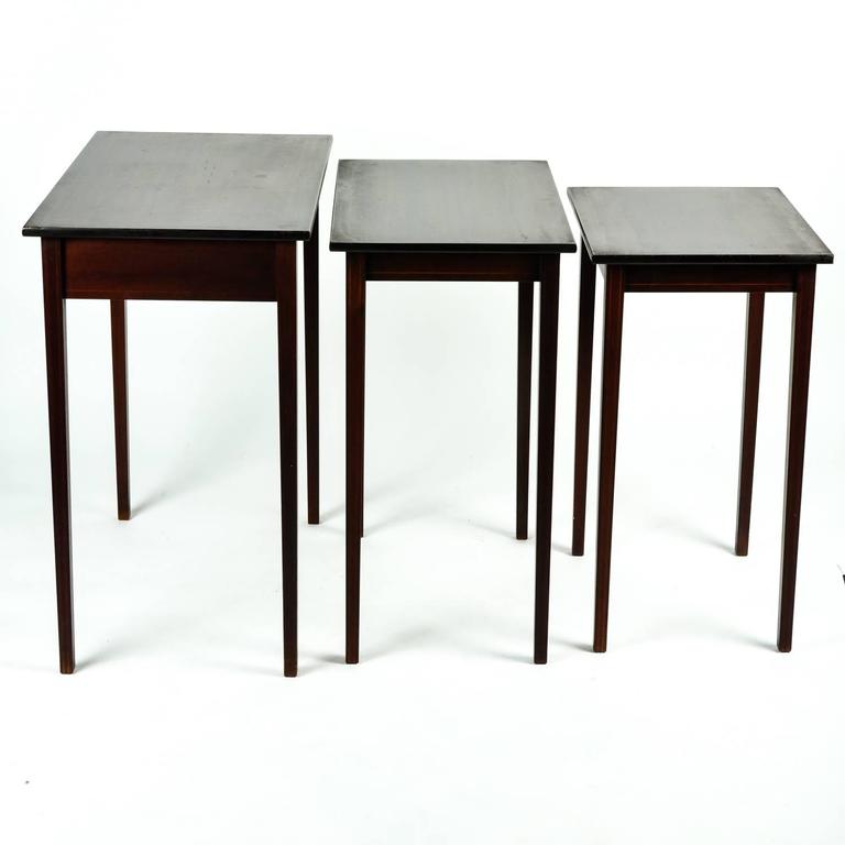 Vintage Mahogany Nesting Tables at 1stDibs