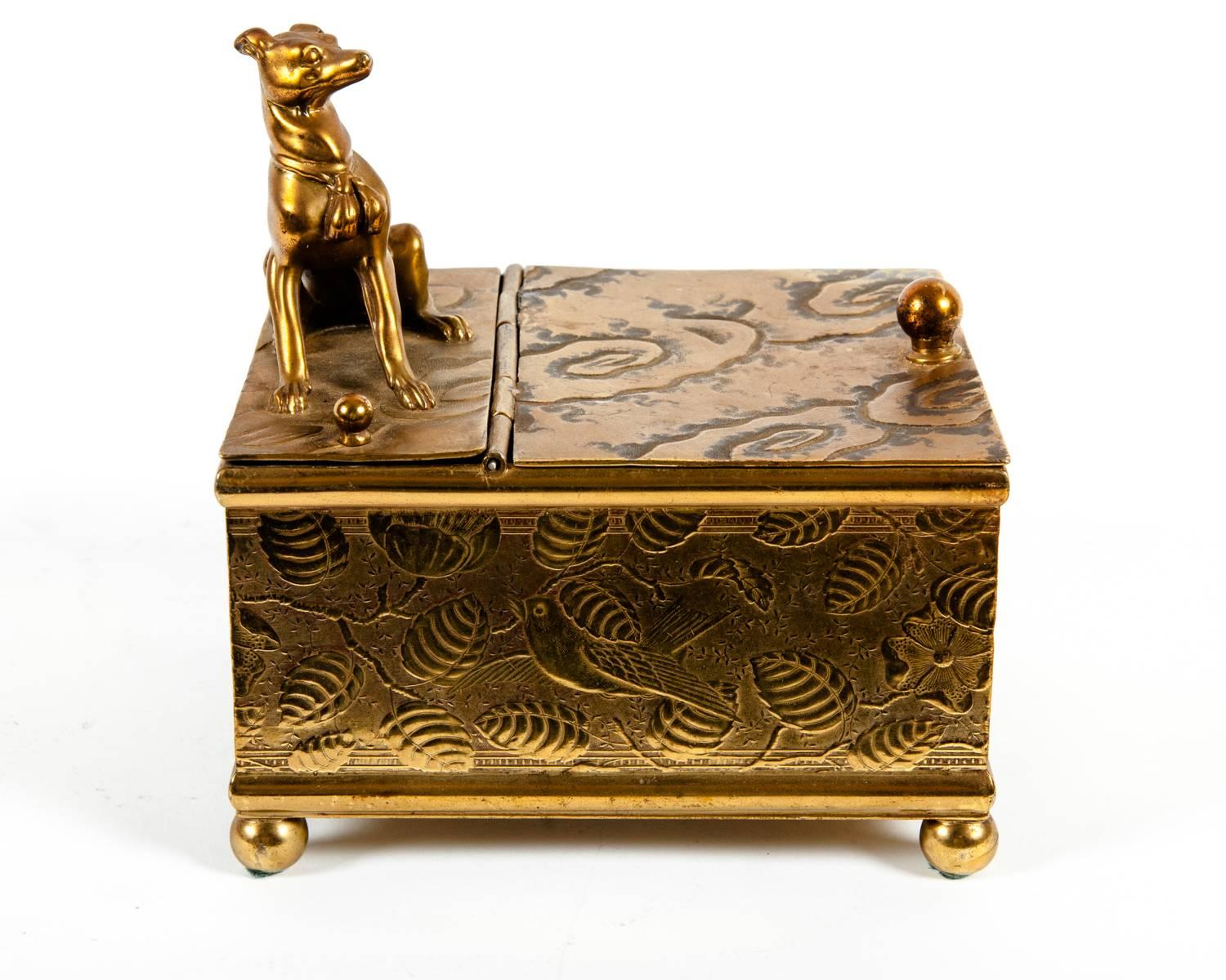 Antique English Solid Brass Cigar Humidor at 1stDibs | vintage cigar ...