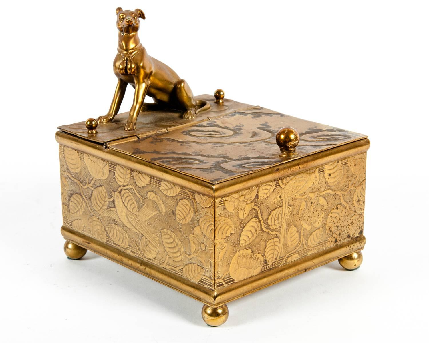 Antique English Solid Brass Cigar Humidor at 1stDibs | vintage cigar ...