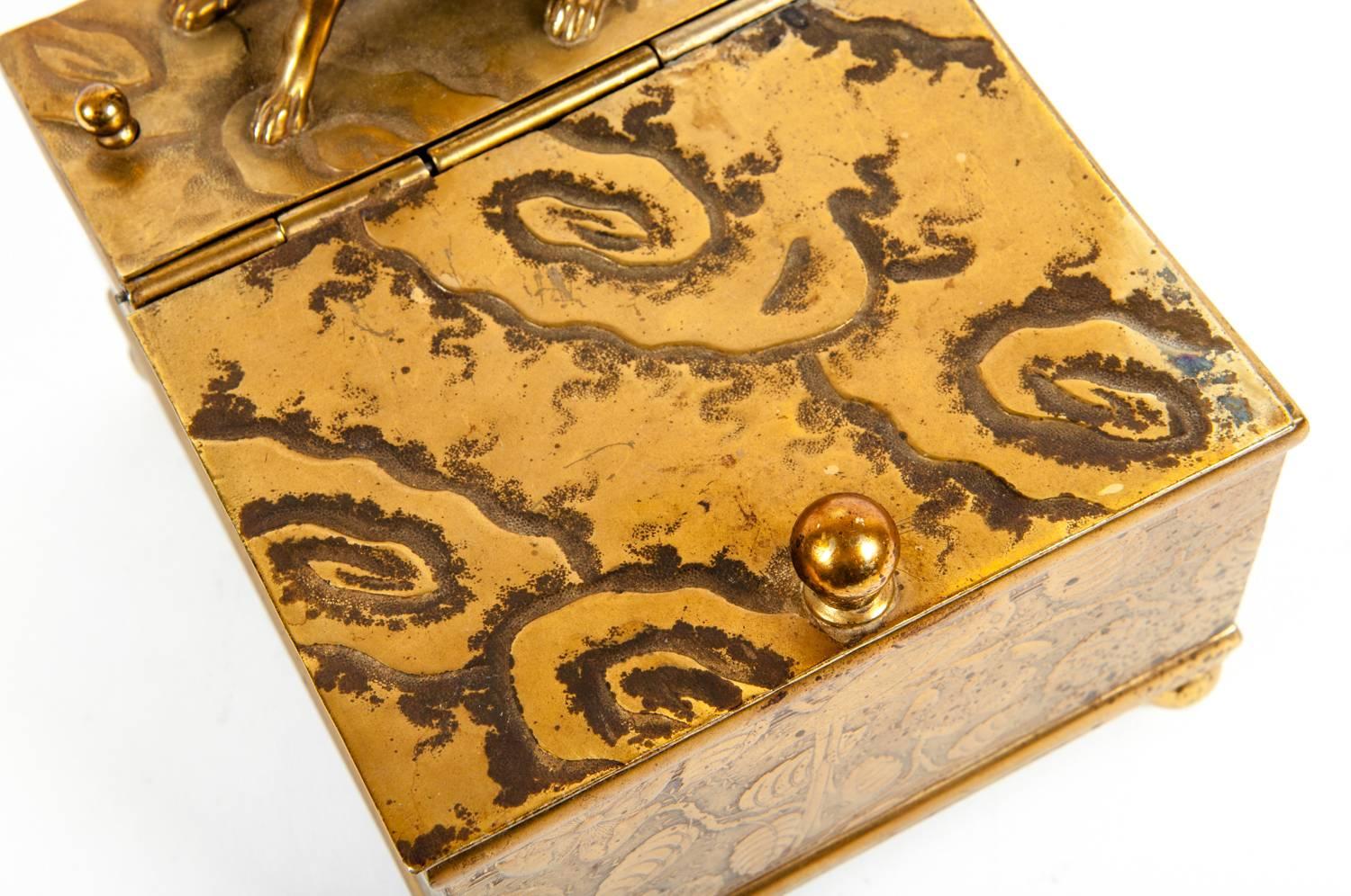 Antique English Solid Brass Cigar Humidor at 1stDibs | vintage cigar ...