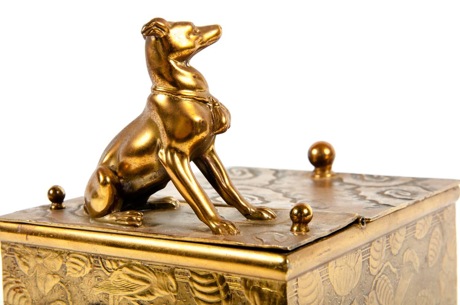 Antique English Solid Brass Cigar Humidor at 1stDibs | vintage cigar ...