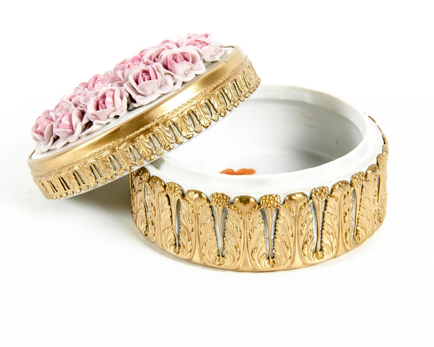 Antique German Porcelain Covered Box at 1stDibs