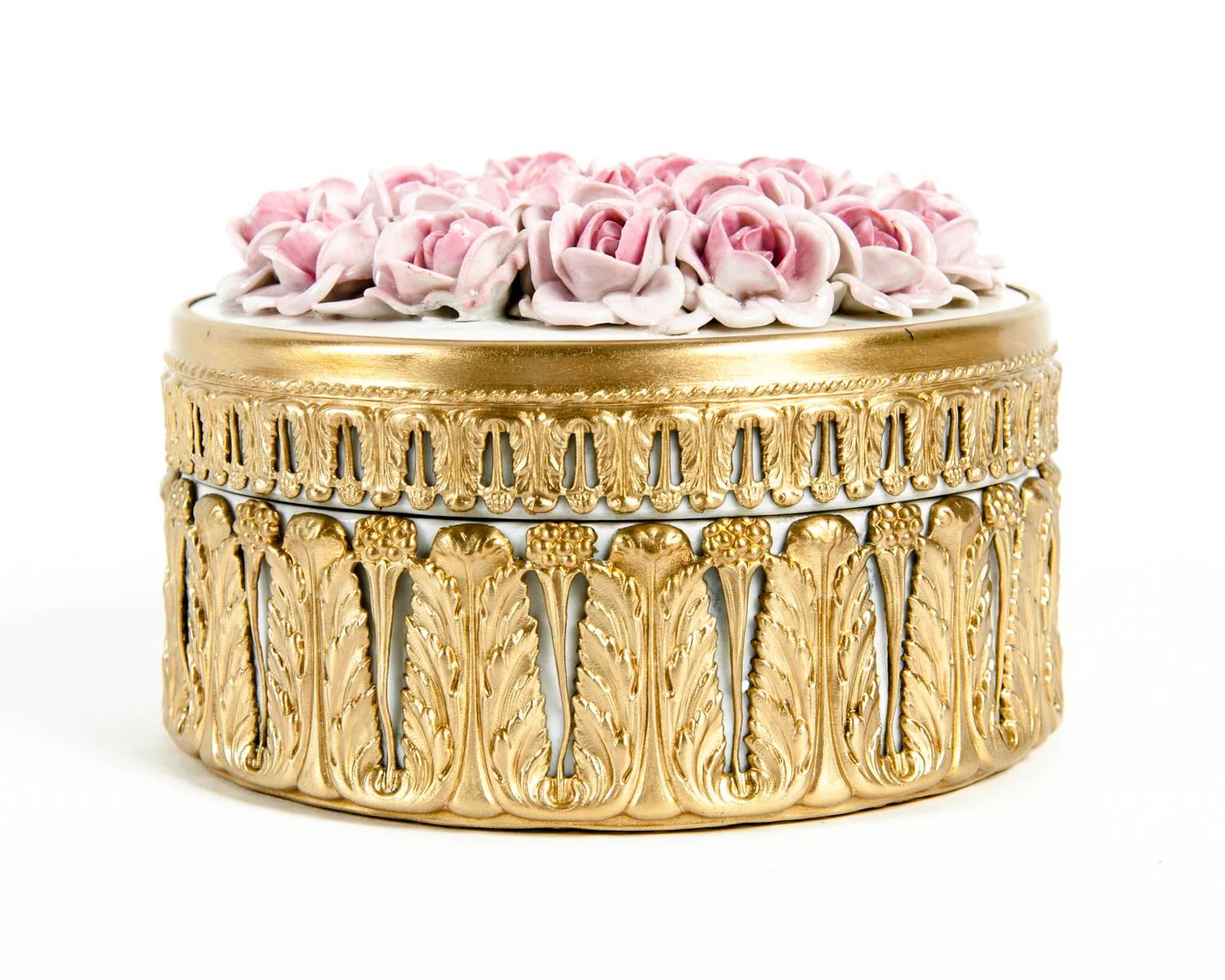 Antique German Porcelain Covered Box at 1stDibs