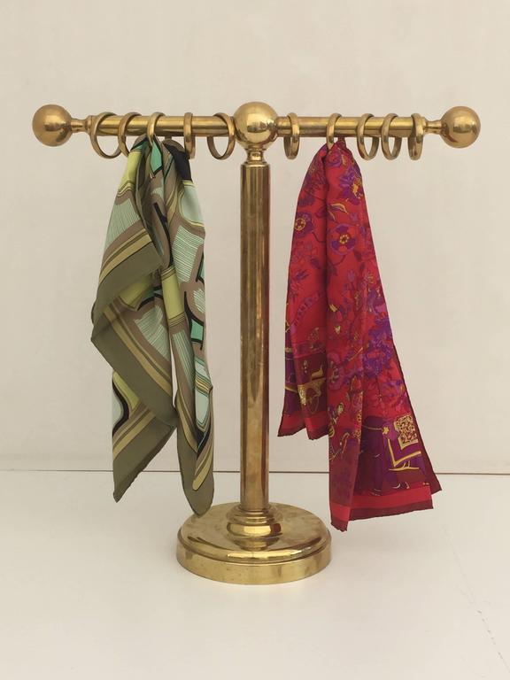 Solid Brass Bracelet and Scarf Holders For Sale at 1stDibs