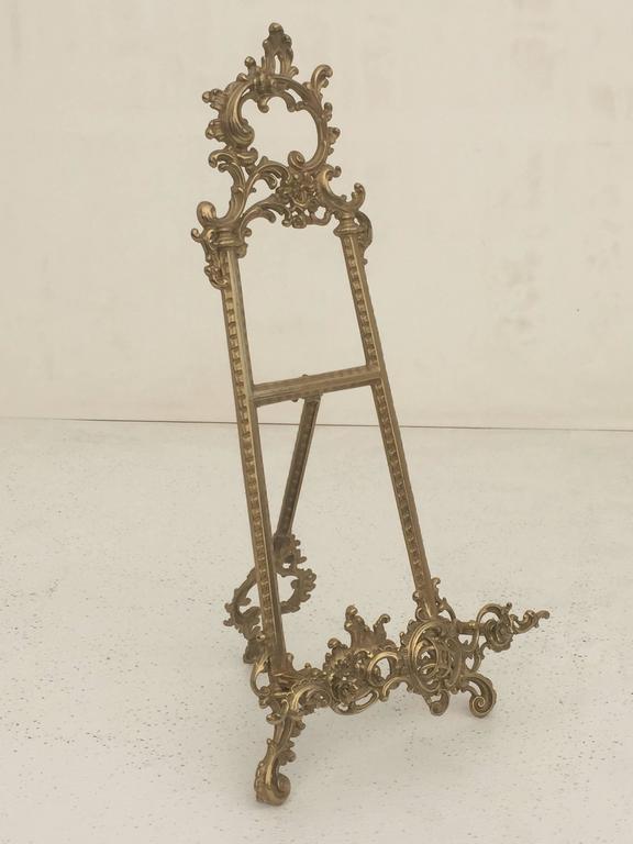 Pair of Small Brass Photo Easels at 1stDibs | small brass easel
