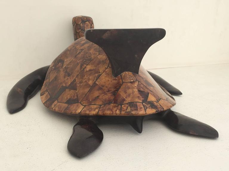 Tessellated Coconut Shell Turtle Coffee Table at 1stDibs | coconut ...