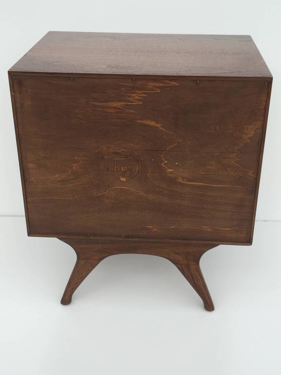 Albert Parvin Sculptural Diamond Front Nightstands for American of ...