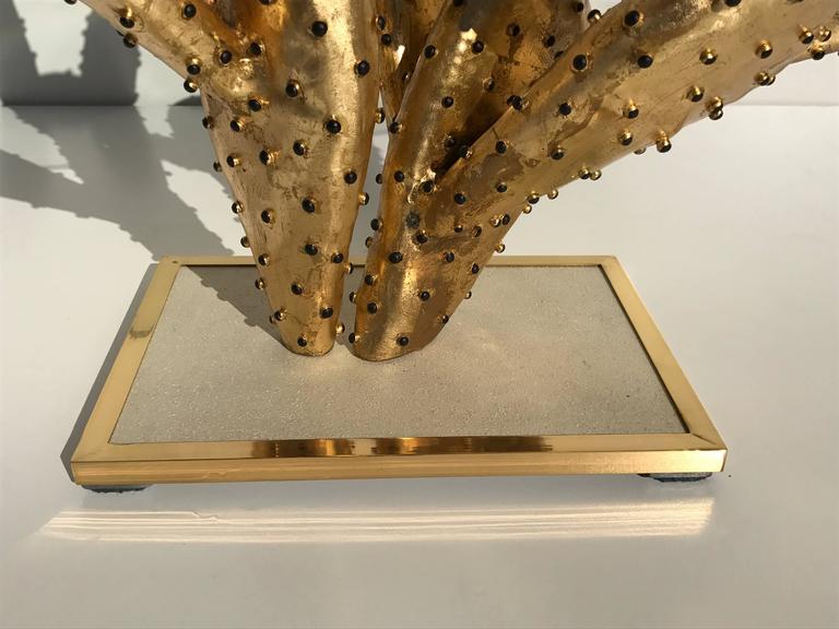 Gilt Brass Cactus Coffee Table "Amalfi" by Alain Chervet at 1stDibs ...