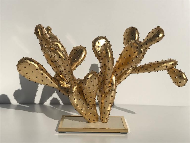 Gilt Brass Cactus Coffee Table "Amalfi" by Alain Chervet at 1stDibs ...