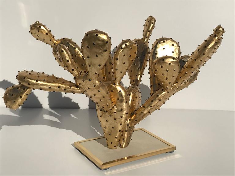 Gilt Brass Cactus Coffee Table "Amalfi" by Alain Chervet at 1stDibs ...