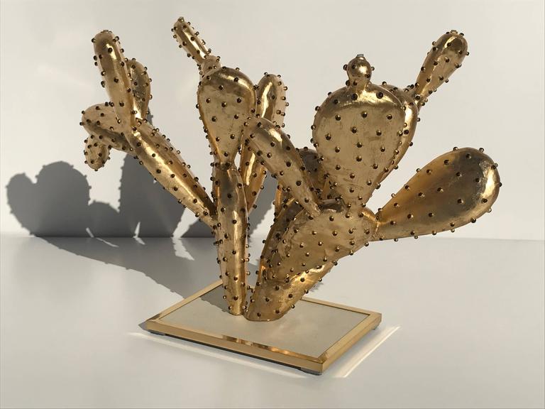 Gilt Brass Cactus Coffee Table "Amalfi" by Alain Chervet at 1stDibs ...