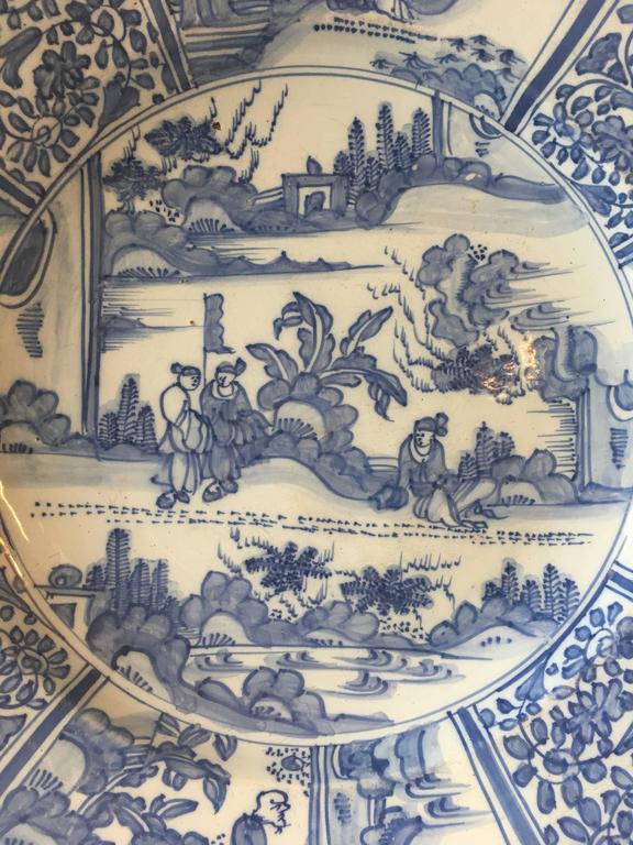 Large Delftware Charger, Probably Frankfurt Delftware For Sale at ...