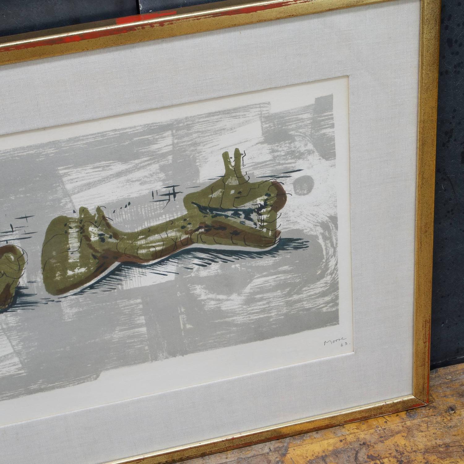 Henry Moore 'Untitled' Biomorphic Modern Art Lithograph For Sale at 1stdibs