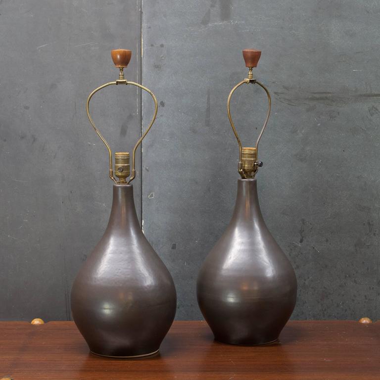 Martz Gun Metal Teardrops Marshall Studios Table Lamp For Sale at 1stDibs