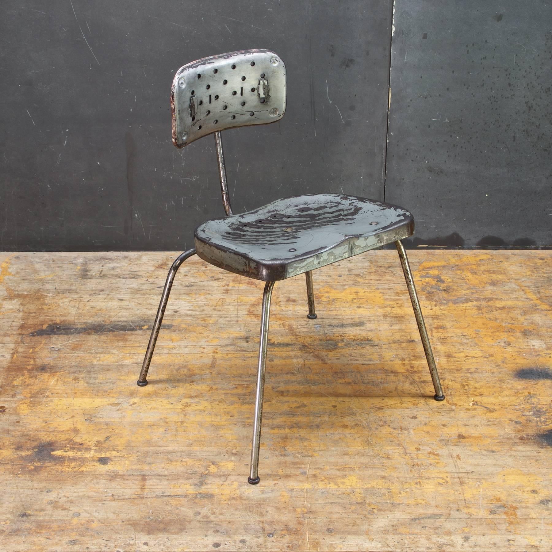 Vintage Industrial Workshop Chair Assemblage Mid-Century Art Deco Parts ...