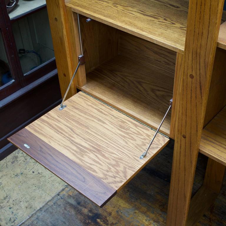 Post Modern Lou Hodges California Design Group Wall Unit Desk Oak ...