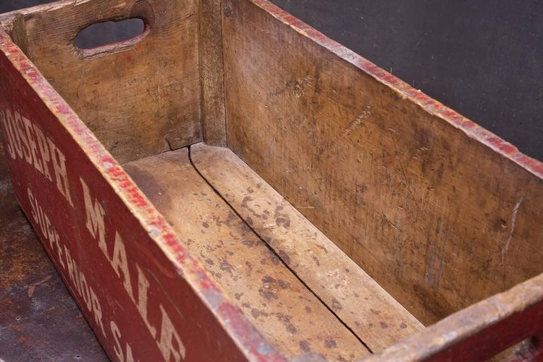 Industrial Red Hand-Painted Crates Joseph Malecki Buffalo New York Folk ...