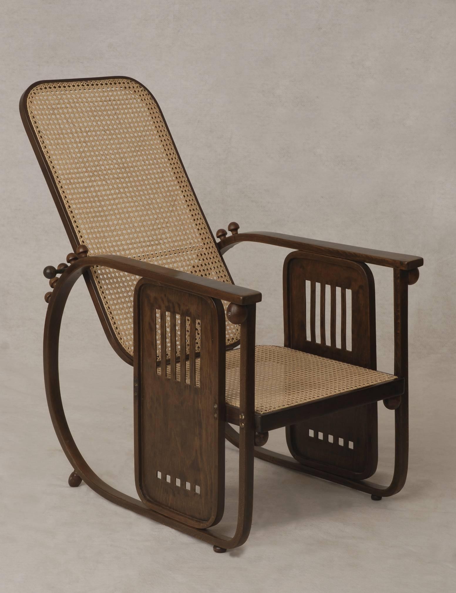Extremly Rare Reclining Armchair "Sitzmachine", Josef Hoffmann For Sale ...