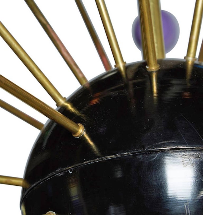 Stilnovo Multi-Color Sputnik Chandelier Mid-Century Italian Design at ...
