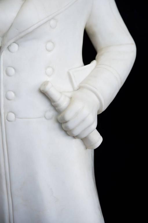 Carved Marble Figure of Napoleon Bonaparte with hand in waste coat For ...