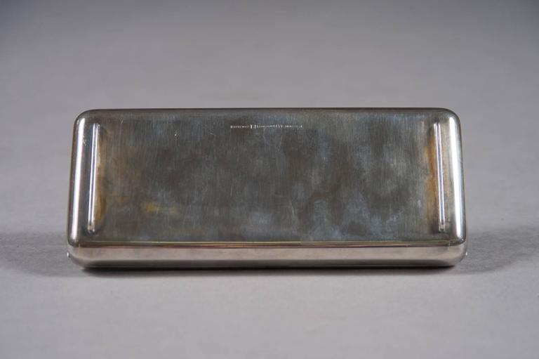 Norwegian Sterling Silver and Red Enamel Hinged Box by J.Tostpup For ...