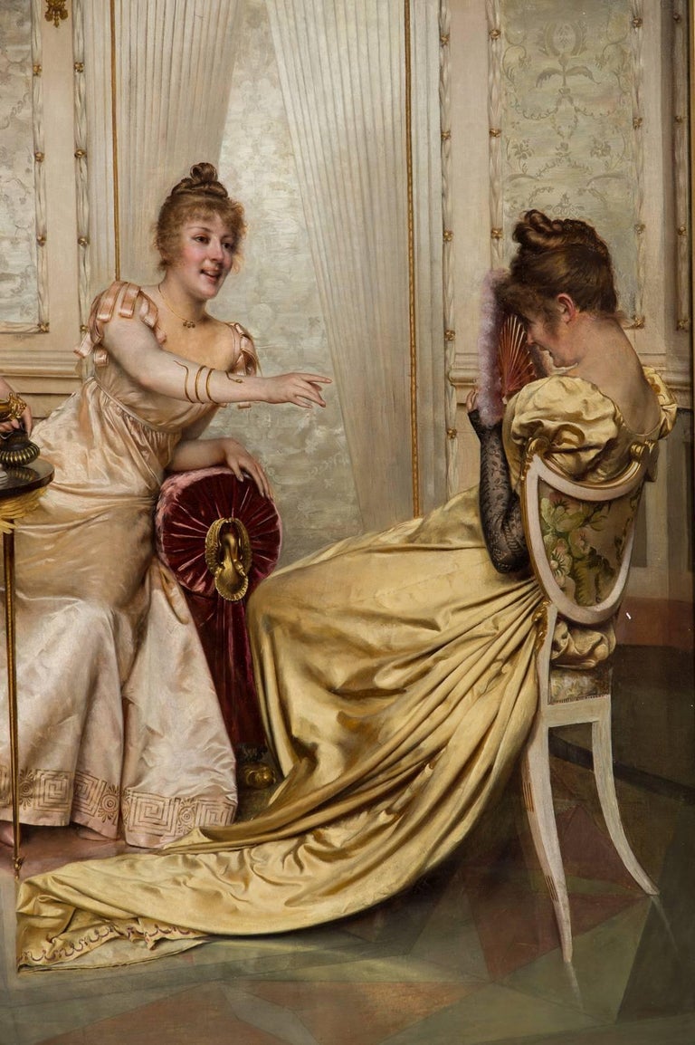Charles-Joseph-Frédéric Soulacroix "Afternoon Tea for Three" For Sale ...