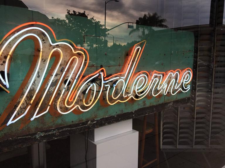 1940s "Moderne" Neon Sign at 1stDibs