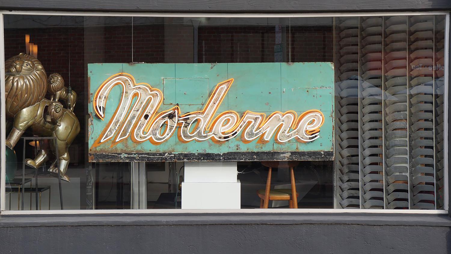 1940s "Moderne" Neon Sign at 1stdibs