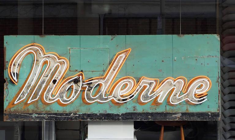 1940s "Moderne" Neon Sign at 1stDibs