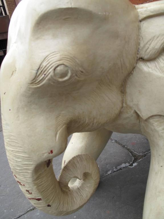 Monumental Pair of Elephant Tables at 1stDibs
