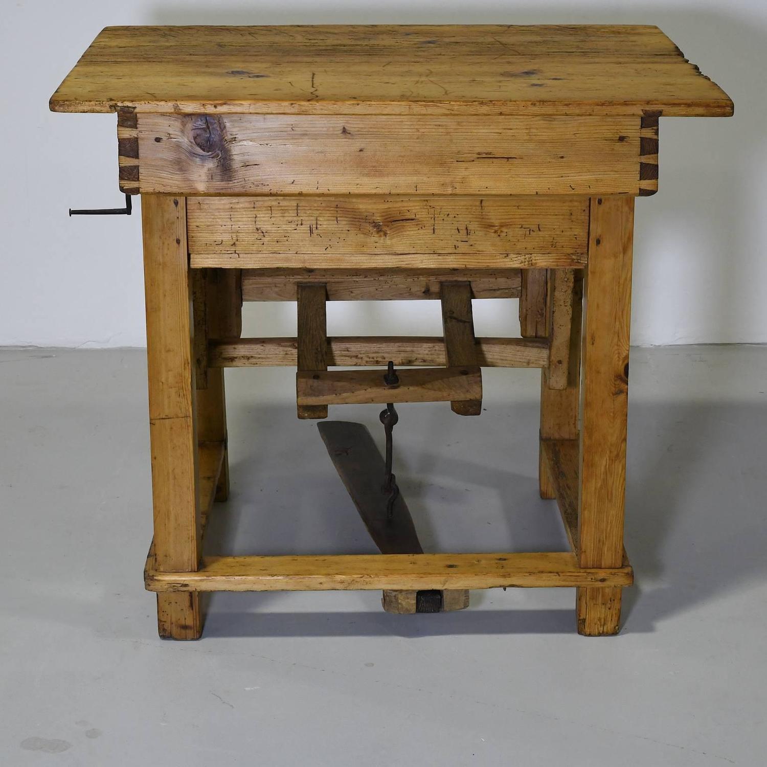 18th Century Austrian Table Mangle or Clothes Press For Sale at 1stdibs