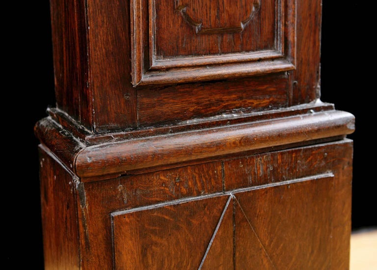 Early 17th Century Flemish Tall-Case Clock with Oak Case and Pewter ...