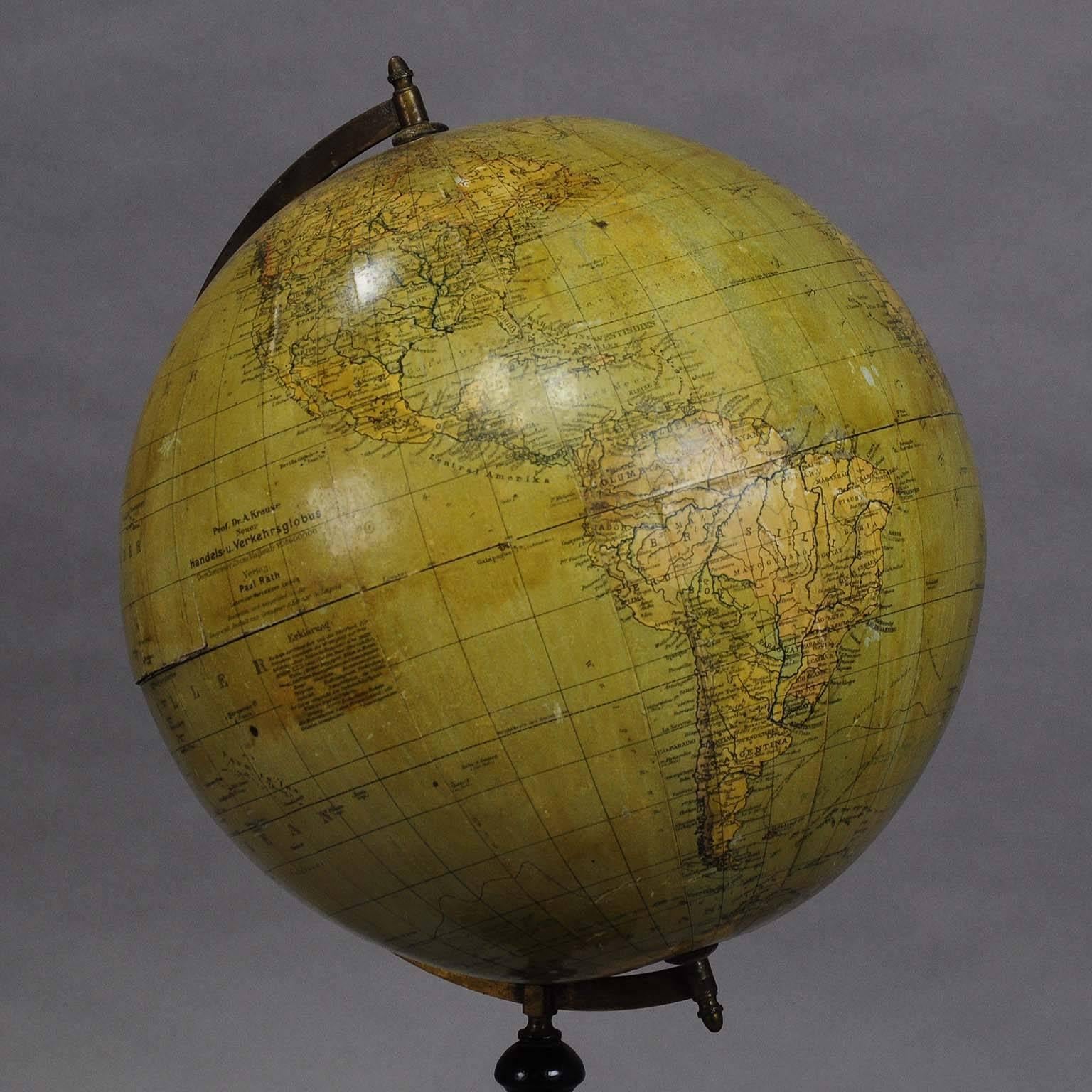 Antique Raeth Earth Globe, circa 1900 at 1stDibs