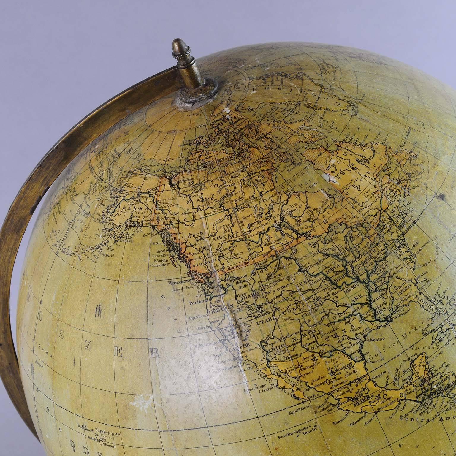 Antique Raeth Earth Globe, circa 1900 at 1stDibs